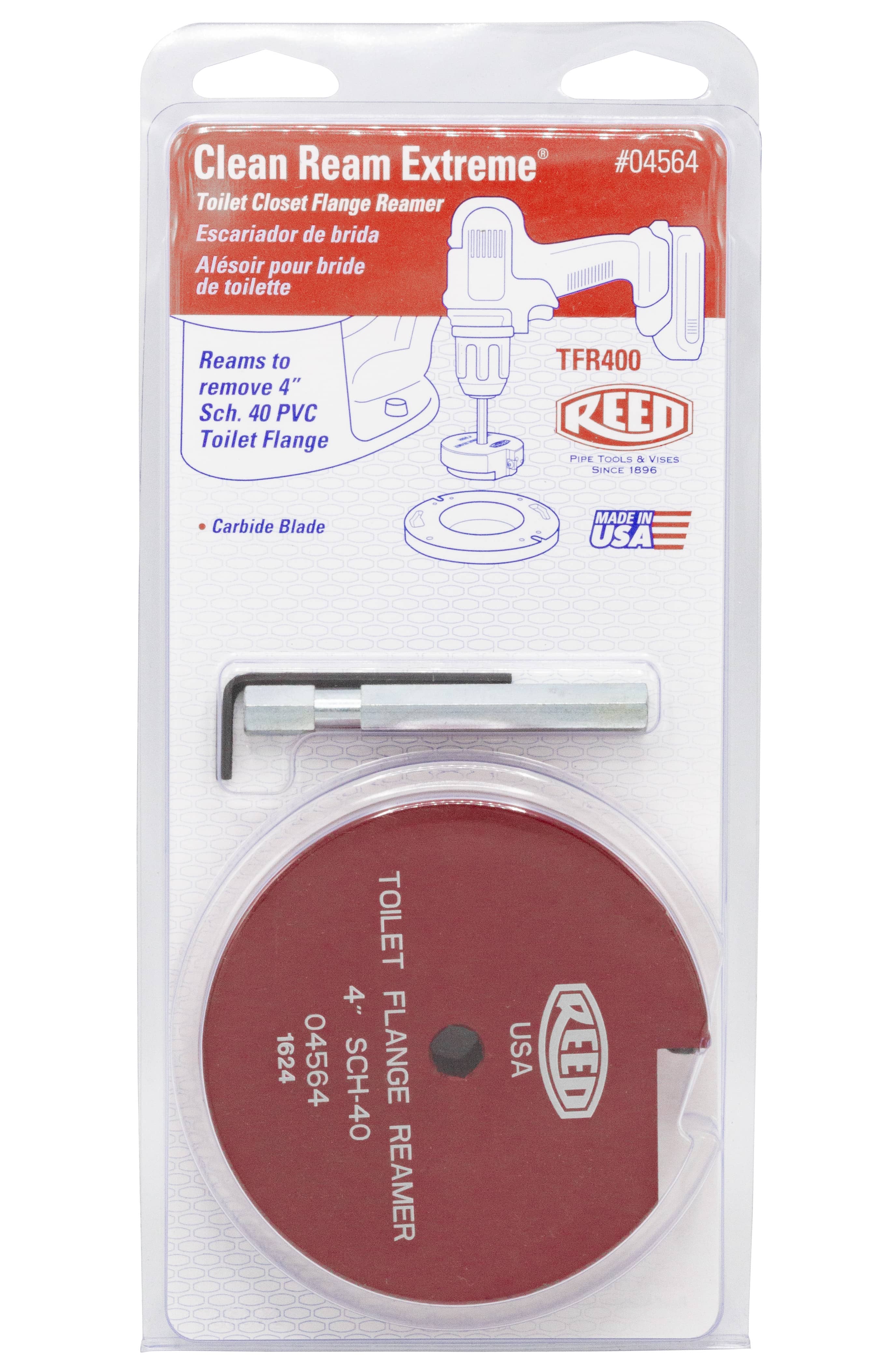 Clean Ream Extreme® Toilet Closet Flange Reamer | Reed Manufacturing